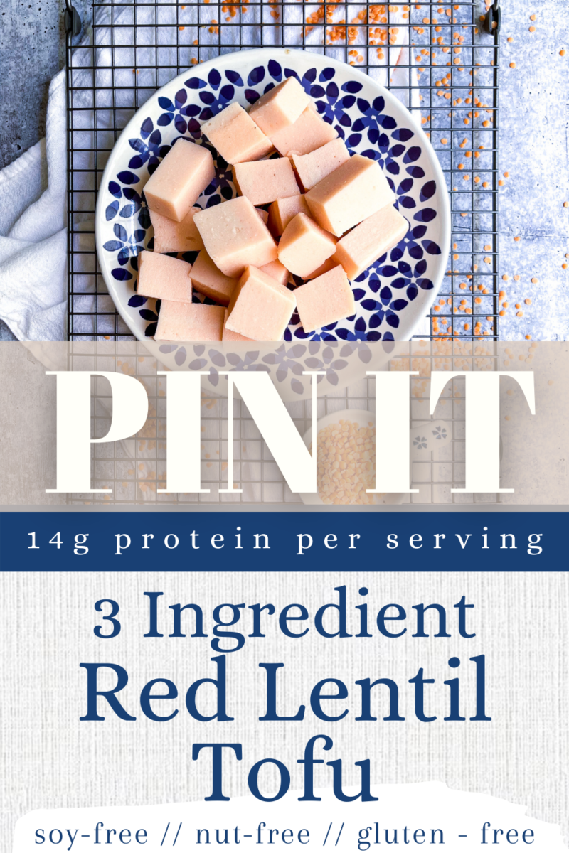 Red Lentil Tofu - Nikki Vegan