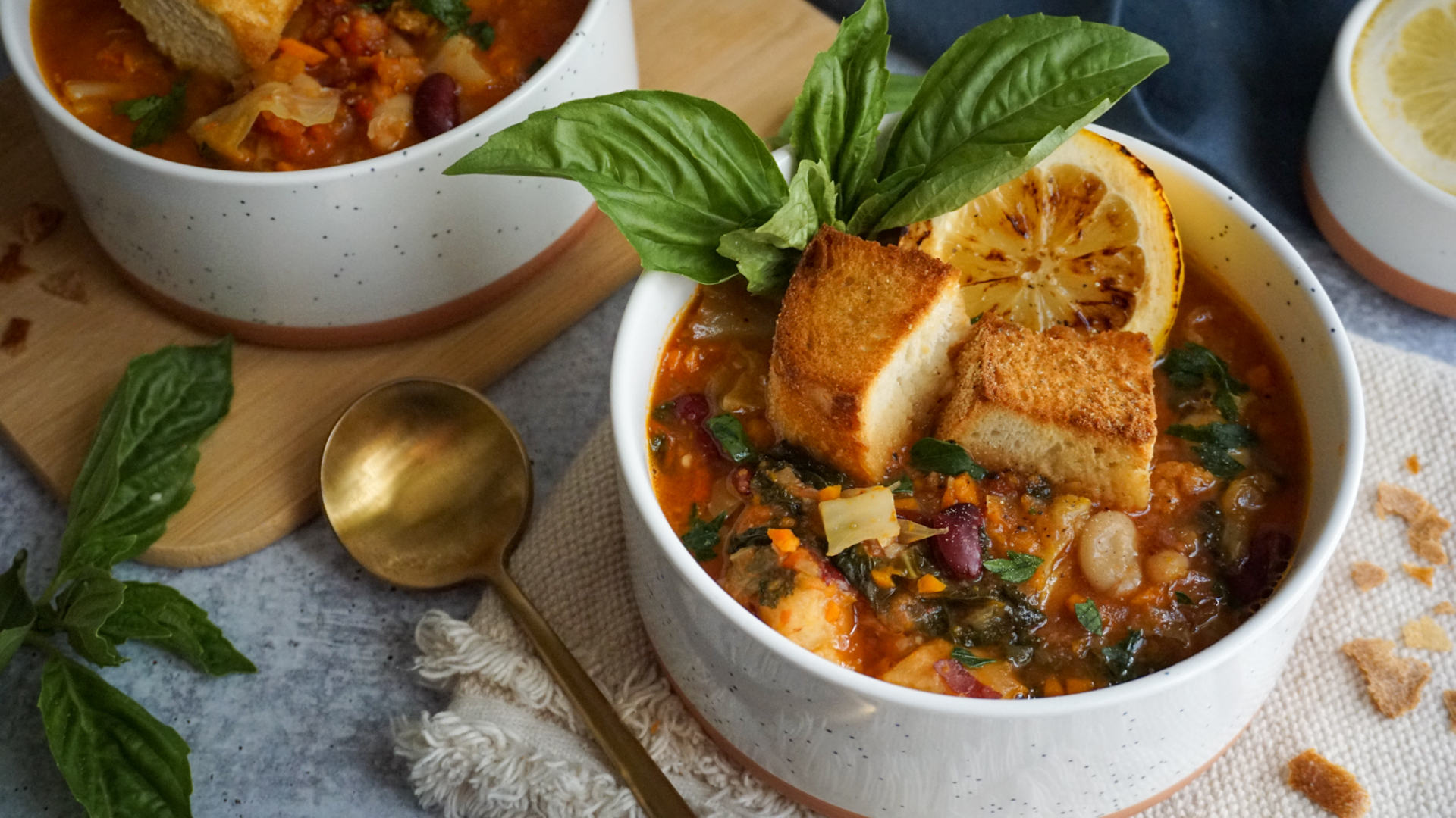Healthy Tuscan Ribollita - Nikki Vegan