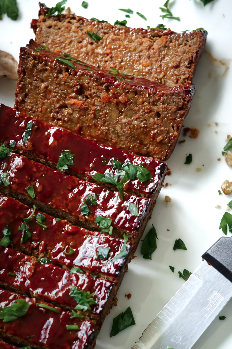 Lentil Meatloaf - Nikki Vegan