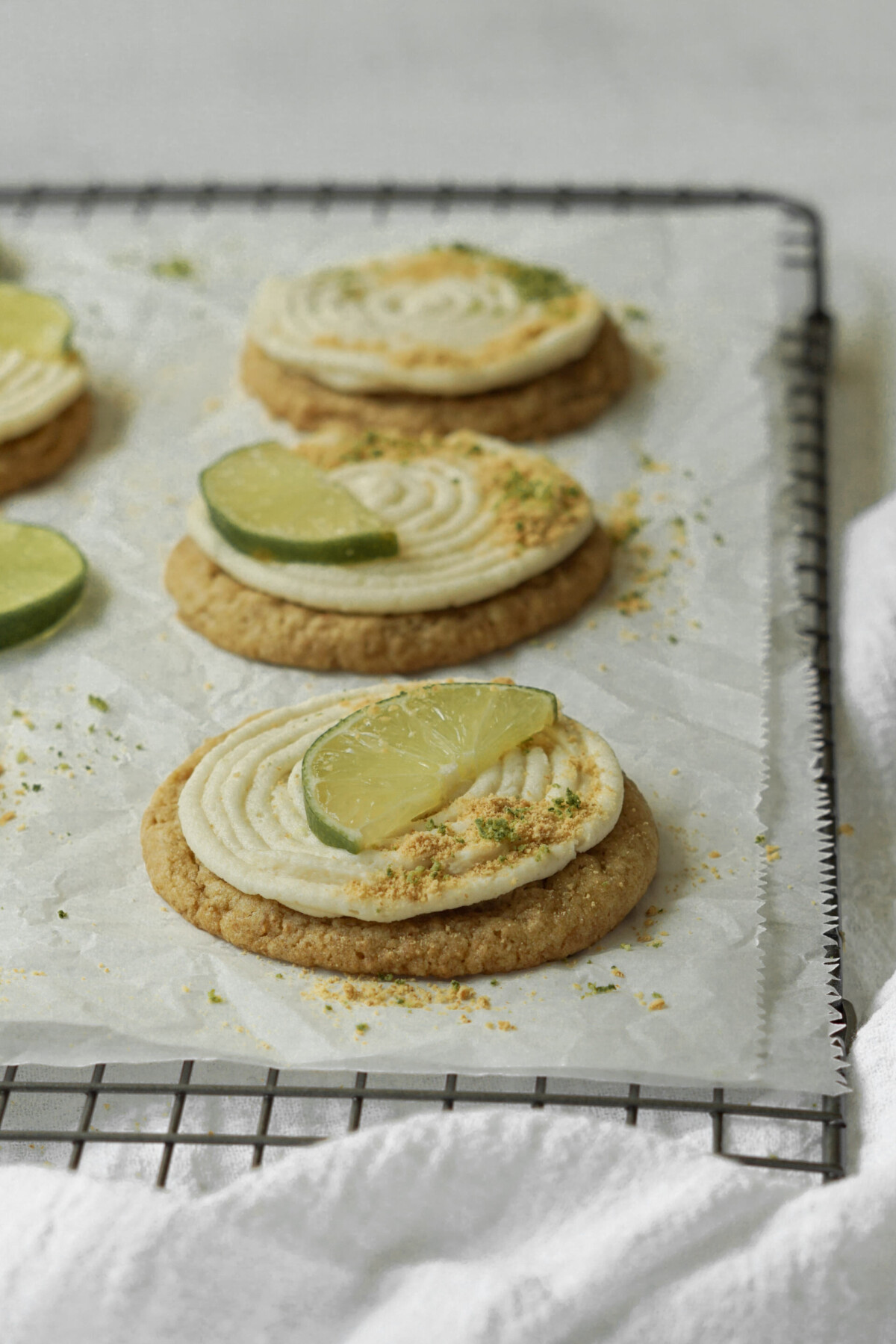 Key Lime Pie Cheesecake Cookies - Nikki Vegan